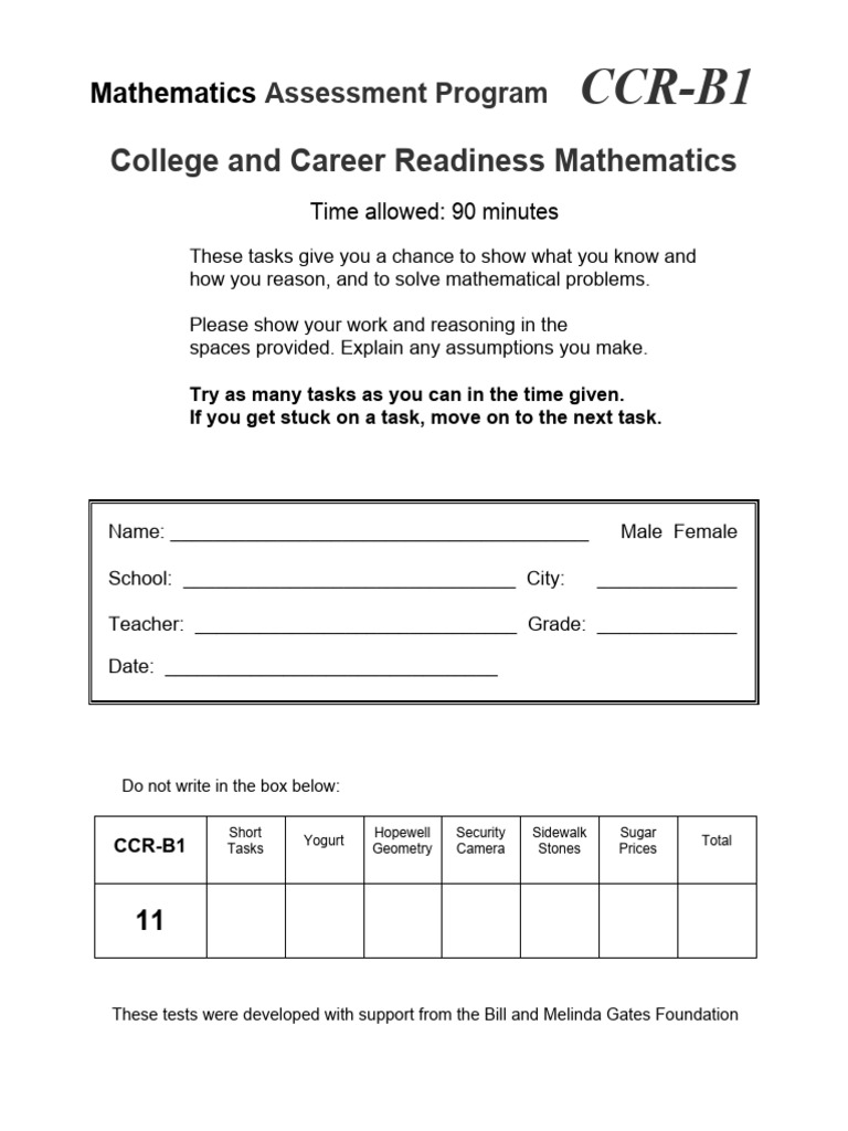 CCR b1 Test | PDF | Triangle | All Rights Reserved