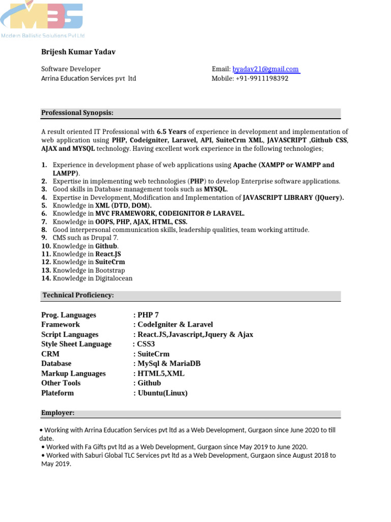 Brij Esh | PDF | Ajax (Programming) | World Wide Web