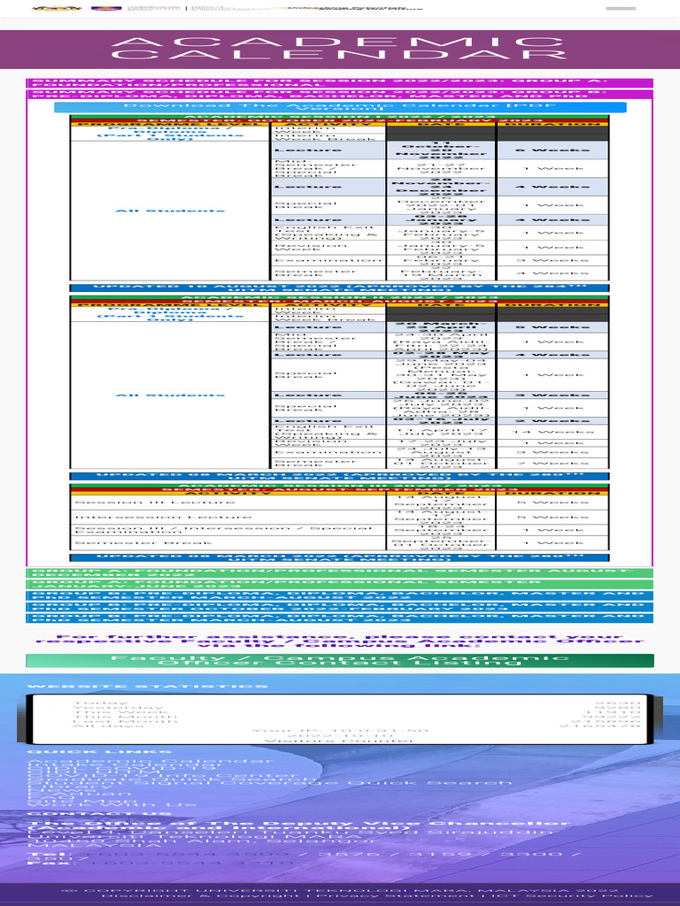 Academic Calendar | PDF