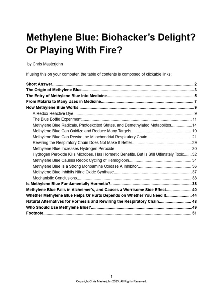 Methylene Blue | PDF