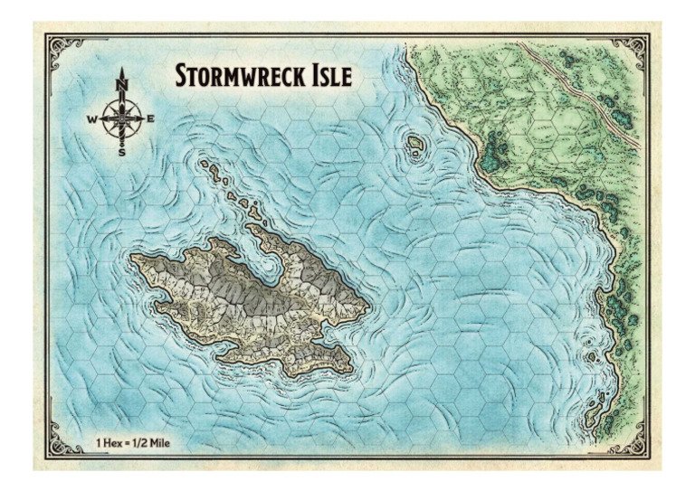 Map 0.01 Stormwreck Isle Overland Player - JPG | PDF