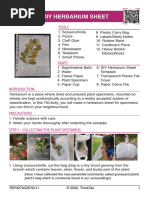 Plant Specimen Pressing Guide | PDF | Plants | Landscape