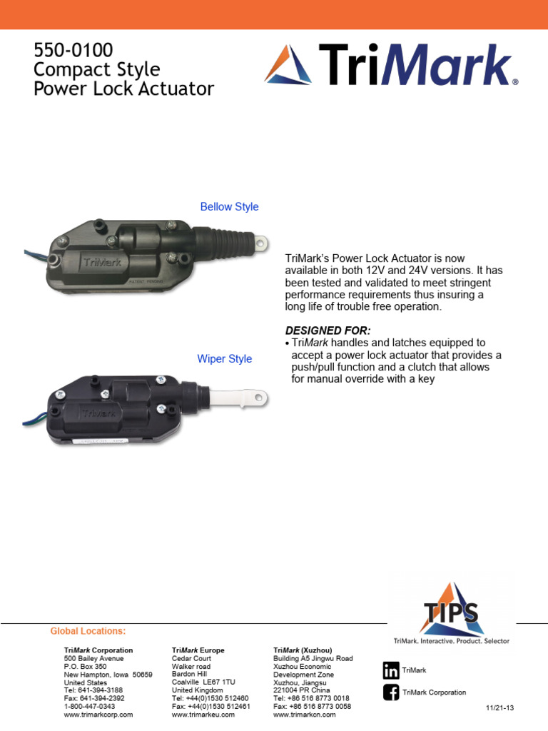 TriMark 550-0100 - Rev13 | PDF | Electric Motor | Relay