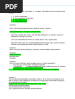 MS900 Practice Assessment | PDF | Cloud Computing | Computer Security