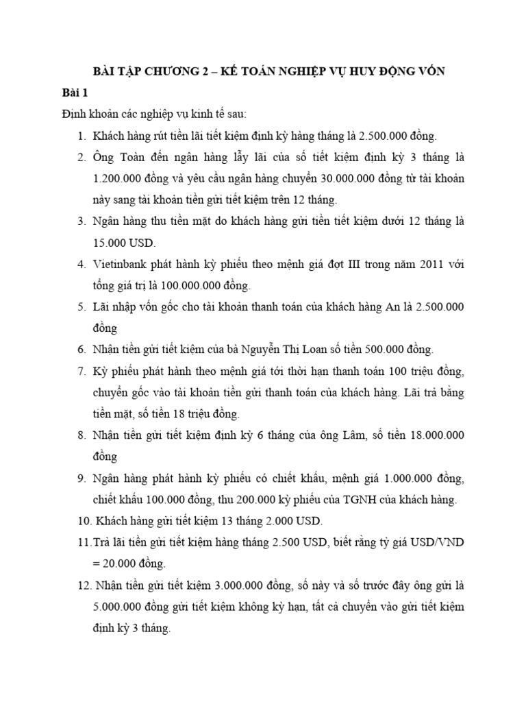 BT C2.huy Dong Von - SV | PDF