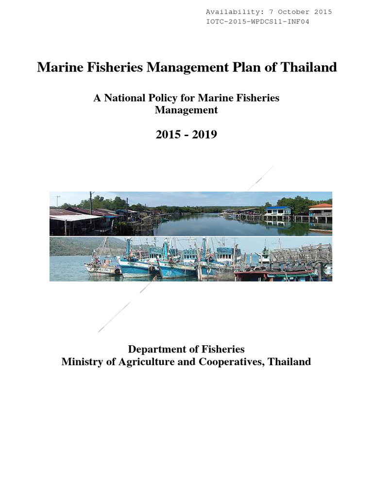 Marine Fishery Plan of Thailand | Download Free PDF | Overfishing ...