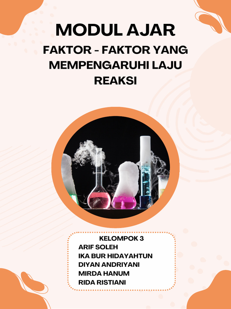Modul Ajar Faktor - Faktor Yang Mempengaruhi Laju Reaksi | PDF