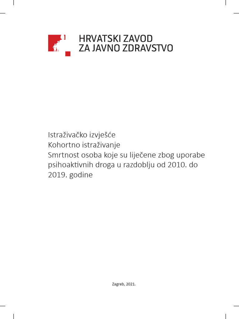 HZJZ Istrazivacko Izvjesce A4 Knjizni Blok | PDF