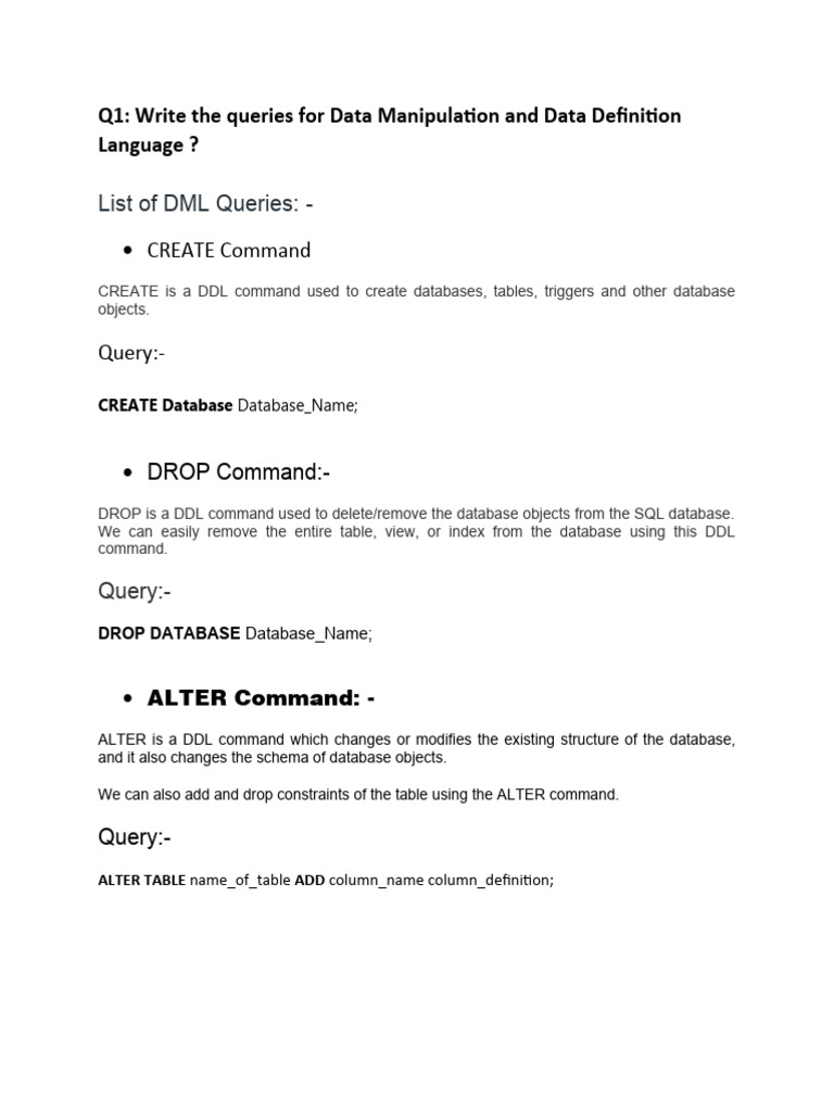 Dbms Practical File. | PDF