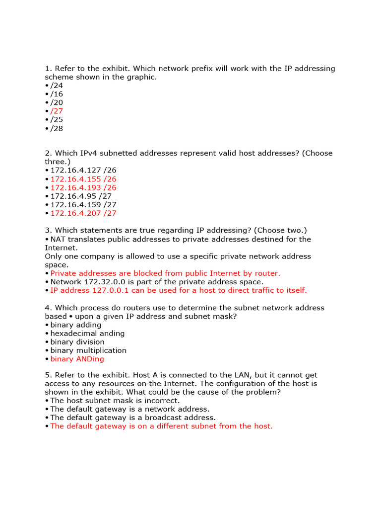 CISCO CCNA1 Chapter 6 Ethiopian Digital Library | PDF | Ip Address | Router (Computing)