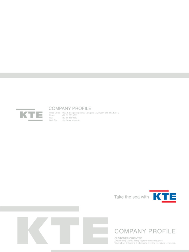 KTE Control Console - Company Profile | PDF | Shipping | Water Transport