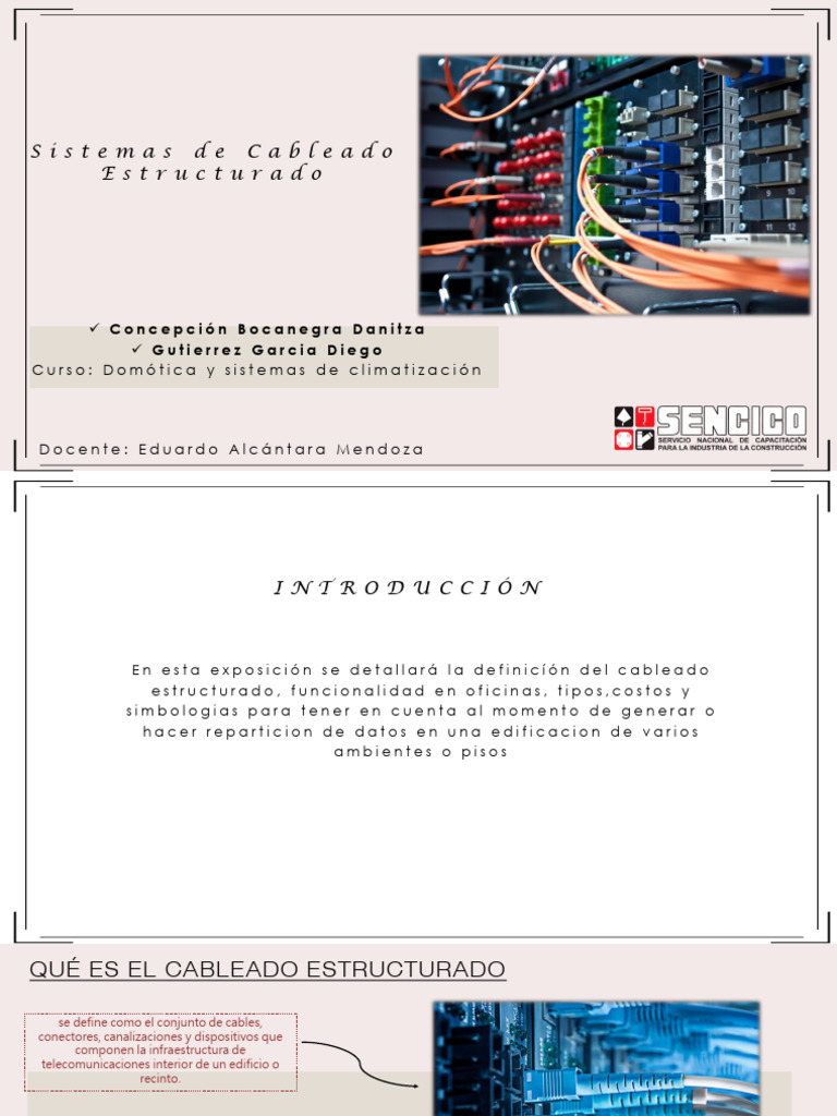 Sistemas de Cableado Estructurado | PDF | Telecomunicaciones | Informática