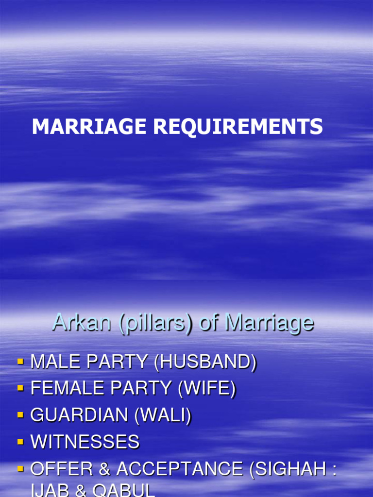 Marriage Requirement | PDF | Marriage | Legal Guardian
