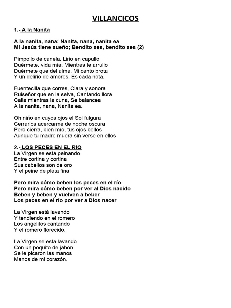 Imprimir Villancicos | PDF | María, madre de Jesús