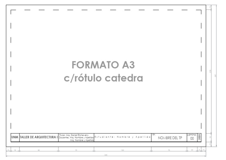 Anexo - Lamina y Rotulo Formato A3 | PDF