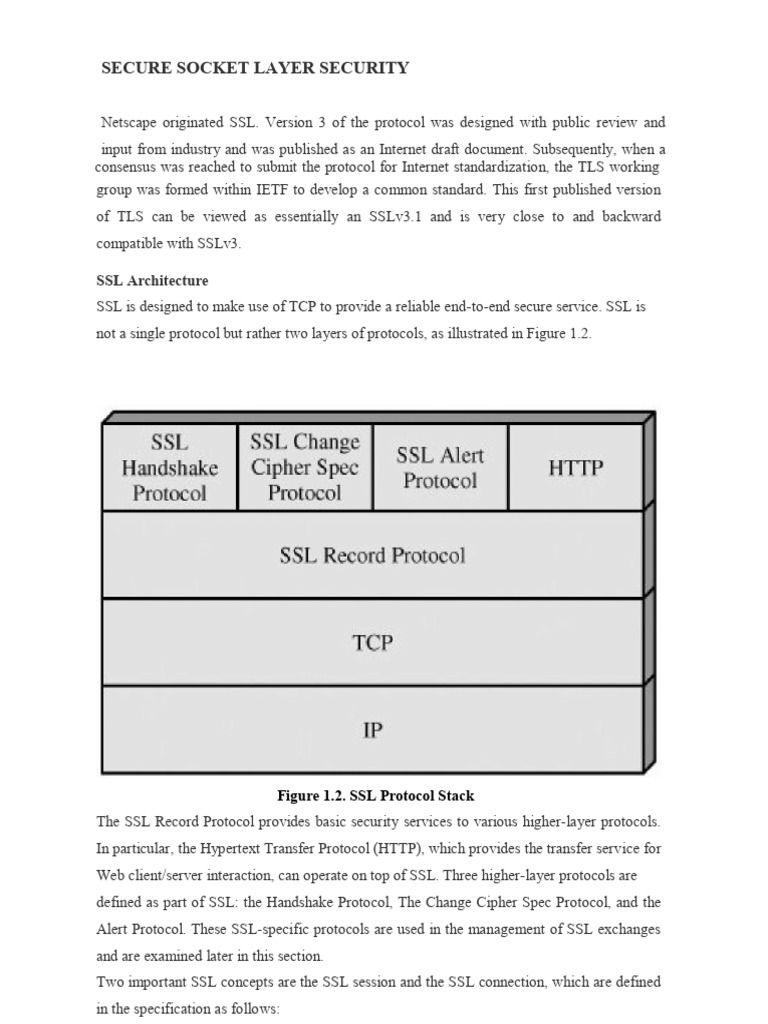 Secure Socket Layer Security Pdf