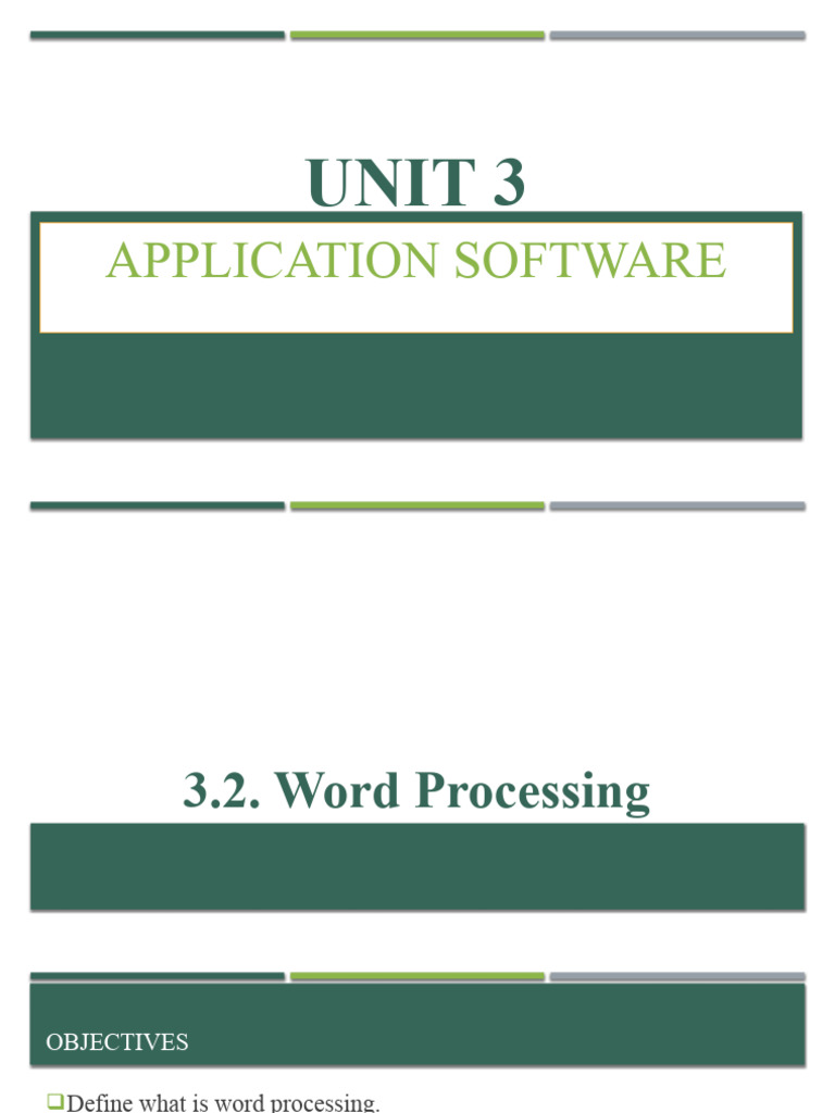 3 - Application Software | PDF