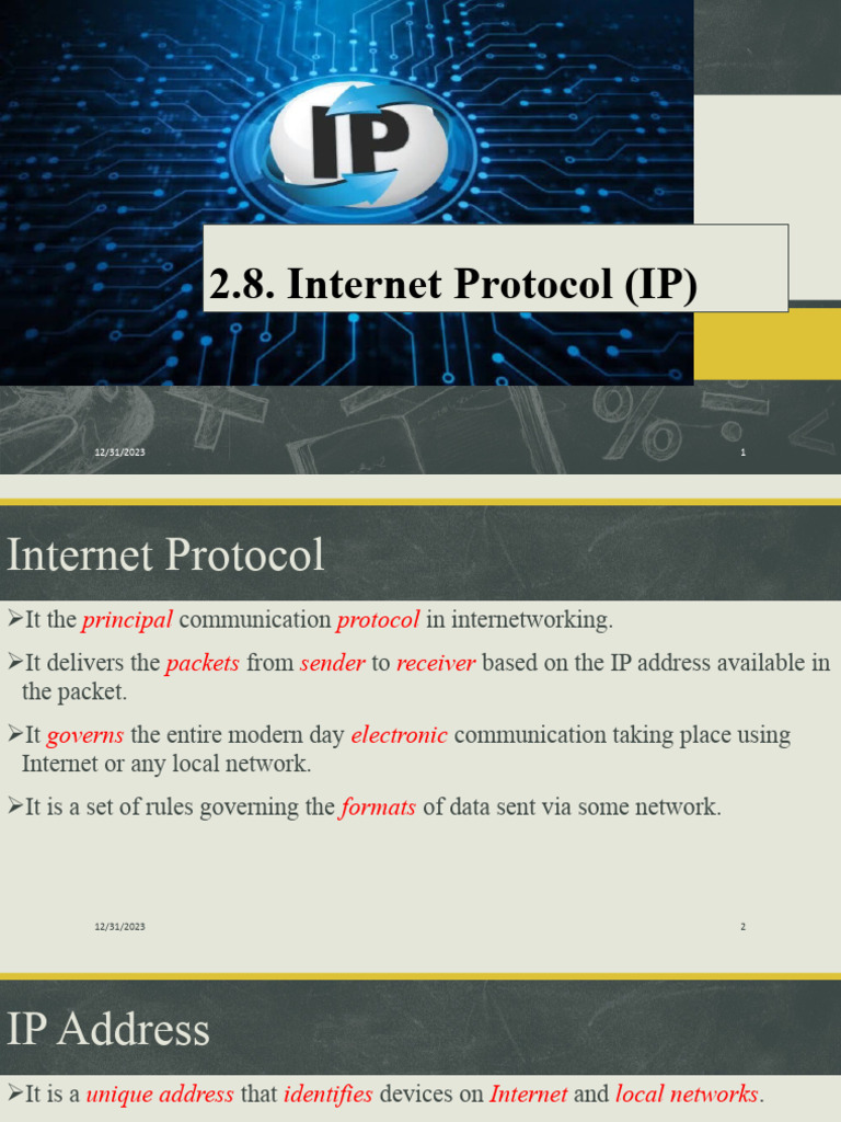 Understanding Internet Protocol and IP Addresses | PDF | Ip Address | Internet Protocols