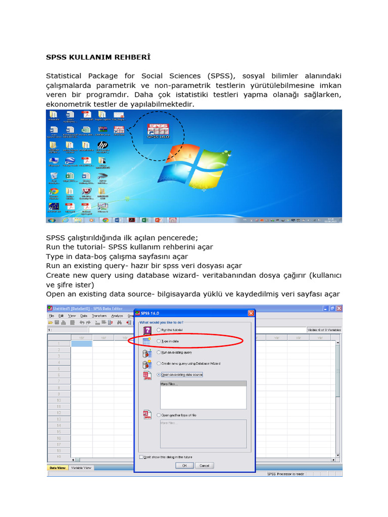 SPSS Ve MINITAB KULLANIMI | PDF
