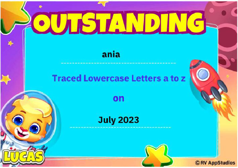 ABC Kids - Tracing & Phonics Certificate | PDF