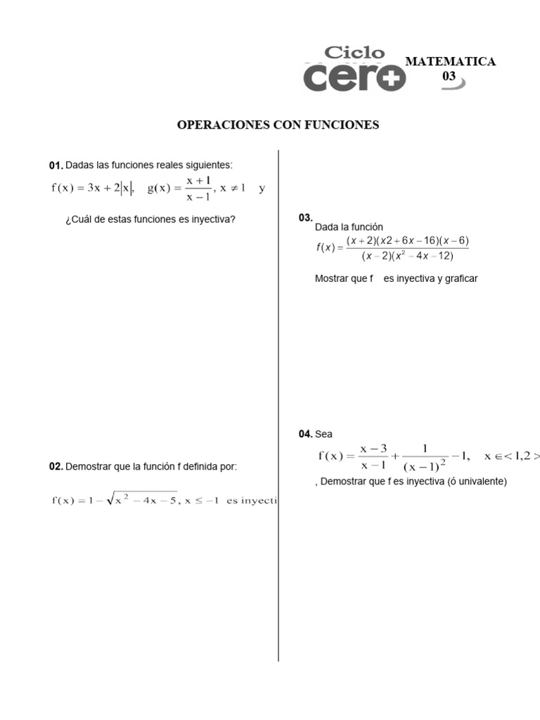 Mat. 05-03-14 Oper Func | PDF