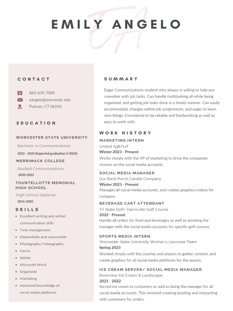 Aspiring Social Media Specialist | PDF