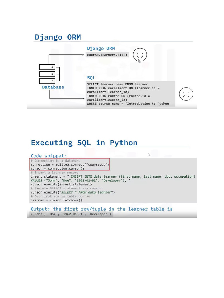ORM and Django | PDF