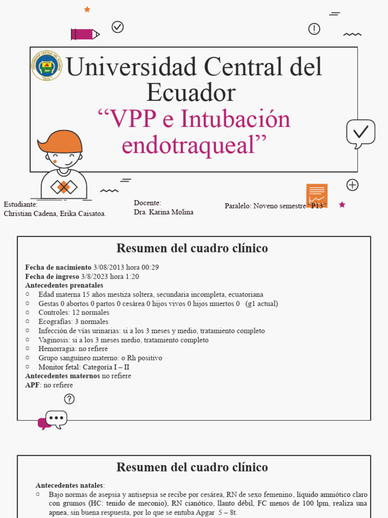 VPP Intuba | PDF | Reanimación cardiopulmonar | Especialidades Medicas