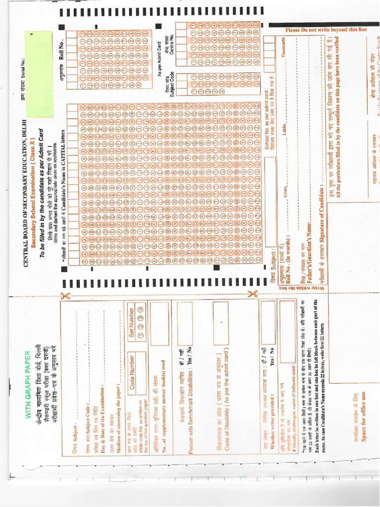 Scan Answer Sheet | PDF