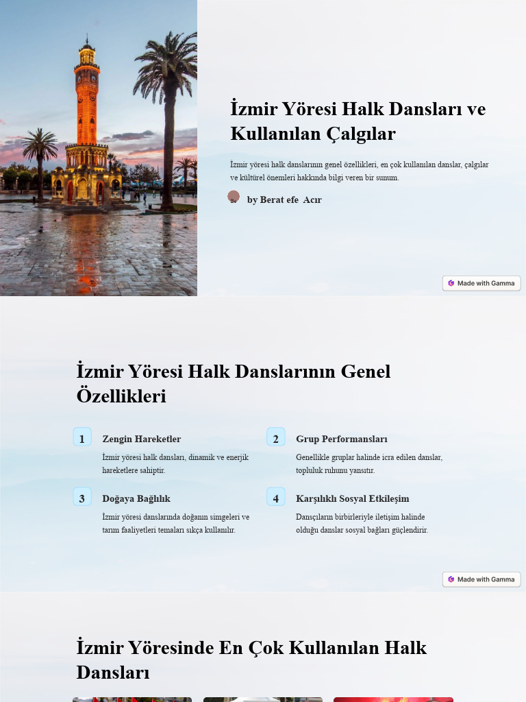 Izmir Yoresi Halk Danslari Ve Kullanilan Calgilar | PDF