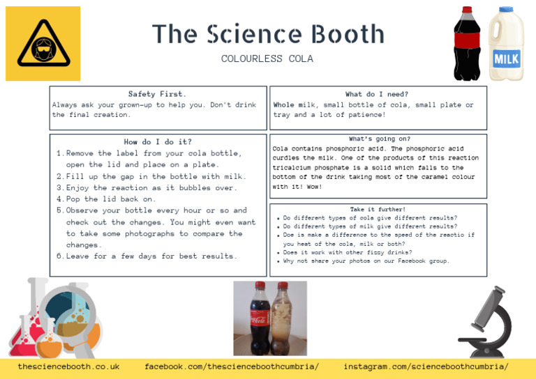 Fun Cola Experiment for Kids | PDF | Cooking, Food & Wine