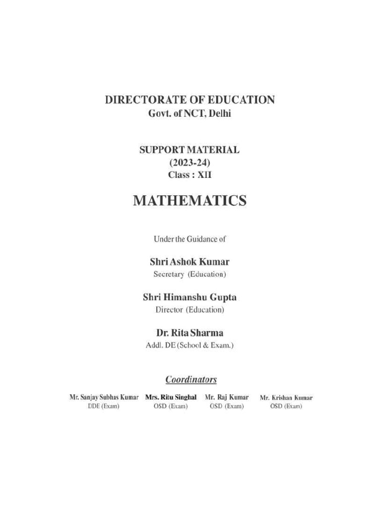 12 Math Eng SM 2024 | PDF
