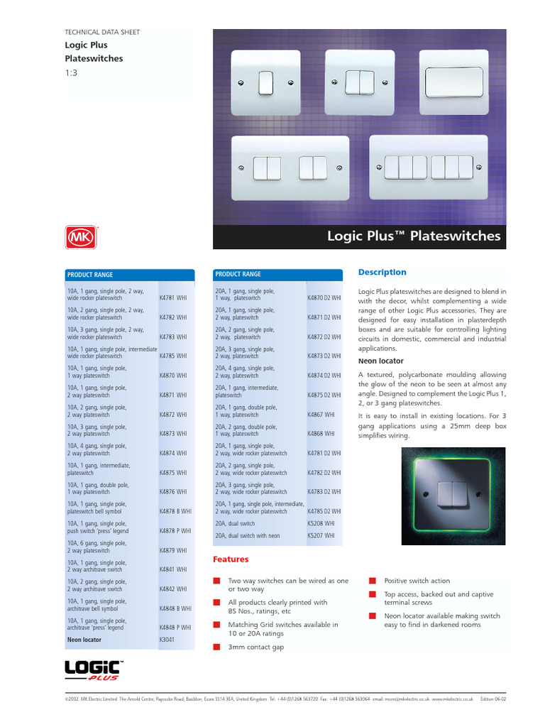 Plate Switches | PDF | Switch | Building Engineering
