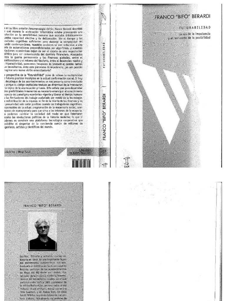 Futurabilidad Franco Bifo Berardi | PDF