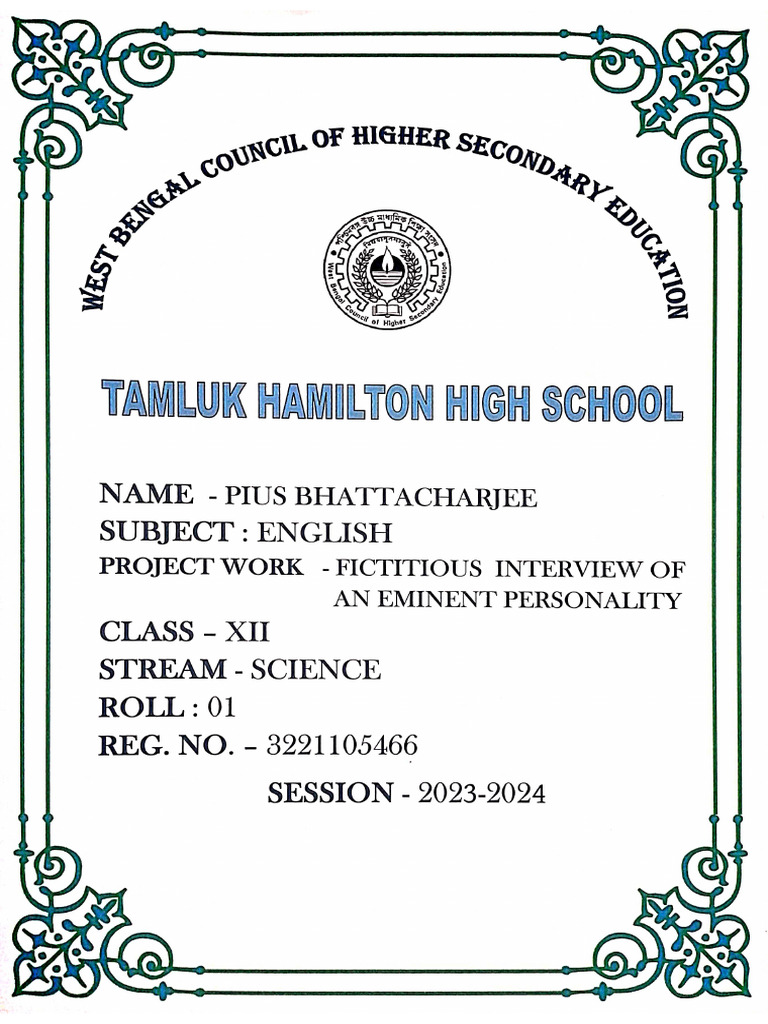 English Project Full Class 12 | PDF