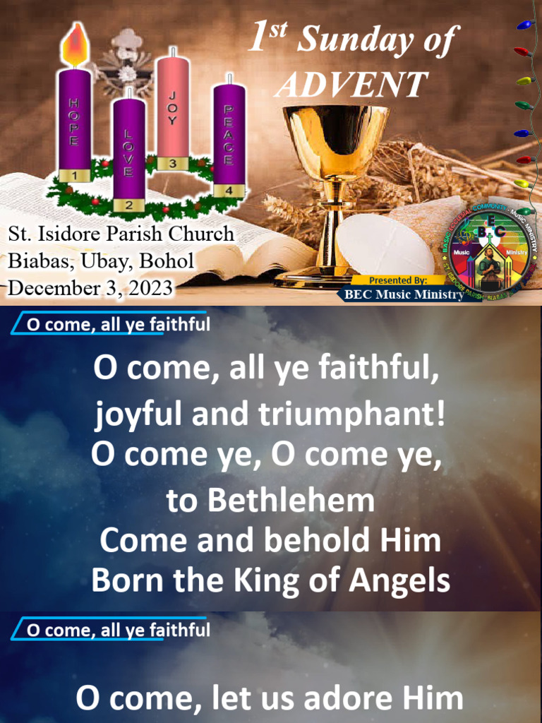 Bec Choir Mass Guide December 3, 2023 | PDF