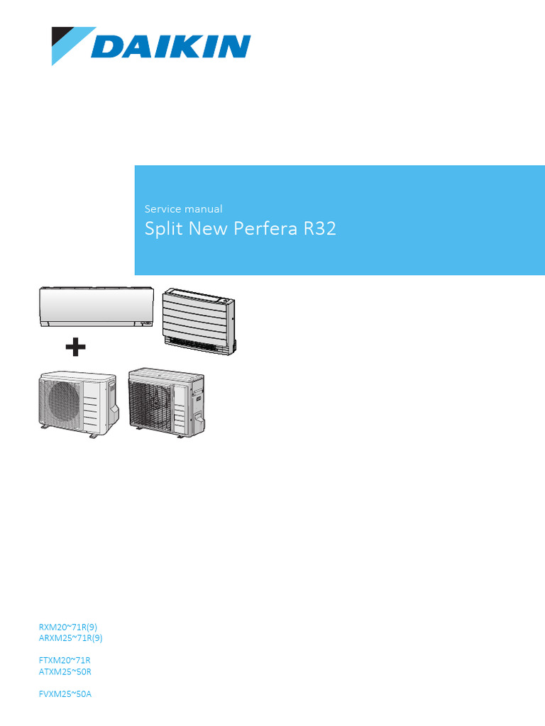 Daikin Perfera FTXM-R Service Manual Eng | PDF | Manufactured Goods ...