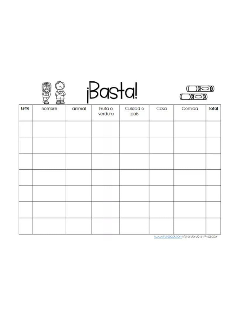 Basta Con Todo El Abecedario | PDF