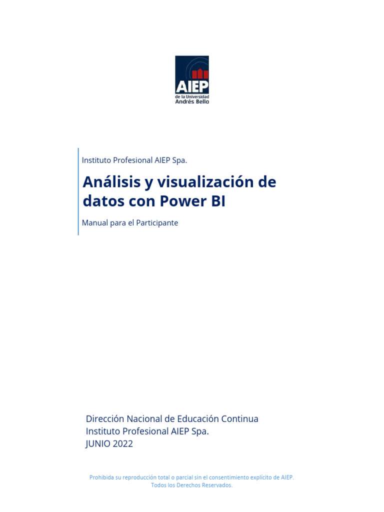 Power BI - Manual Del Curso Unidad 1 | PDF | Computación en la nube ...