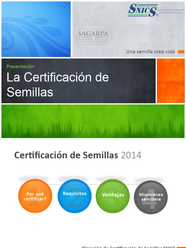 Certificación de Semillas en México | PDF | México | Agricultura
