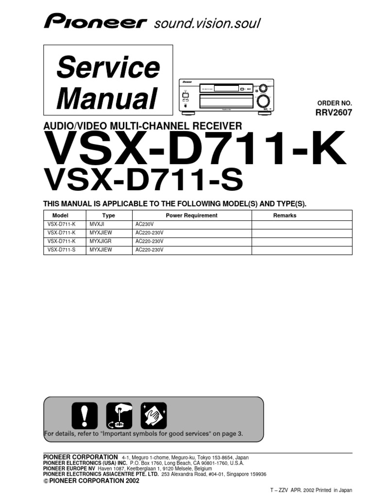 Pioneer VSX D711 | PDF | Frequency Modulation | Decibel