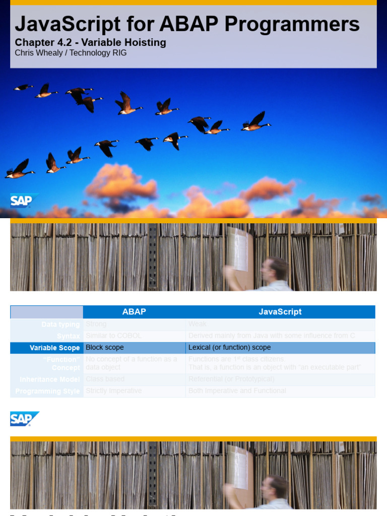 Js4ap 4.2 Variable Hoisting | PDF