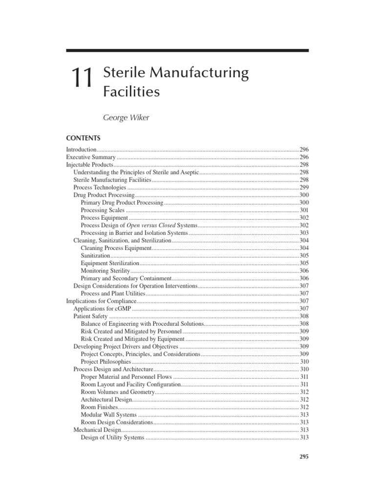 Sterile Manufacturing Facilities 1703549138 | PDF | Sterilization ...