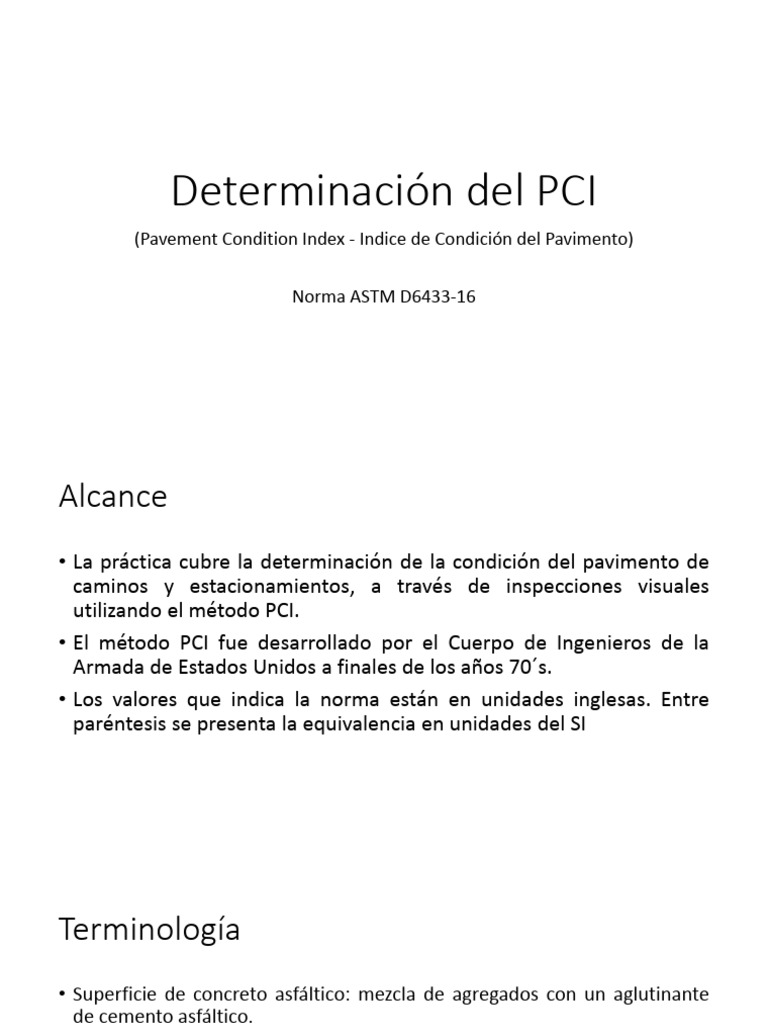 Determinación Del PCI | PDF | Muestreo (Estadísticas) | Desviación Estándar