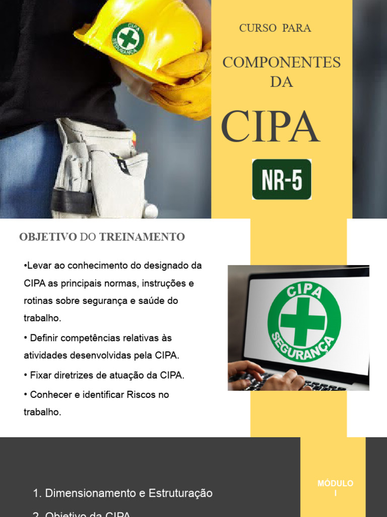 Apresentação NR-05 CIPA | PDF | Eleições | Segurança e saúde ocupacional
