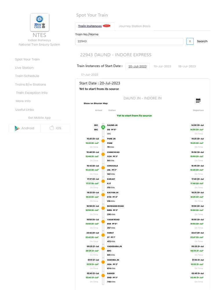 Daund Schedule | PDF