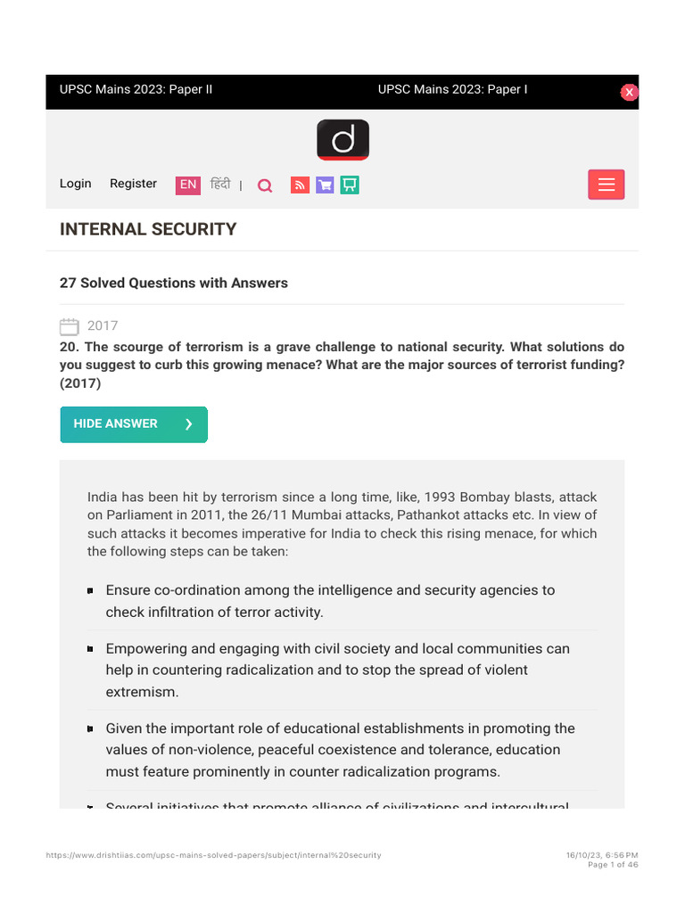 Internal Security | PDF | Computer Security | Security