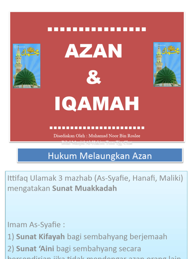 Presentation1-Azan Dan Iqamah | PDF