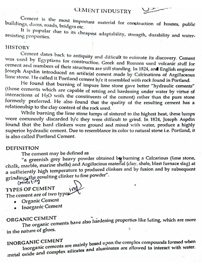 Cement Industry | PDF