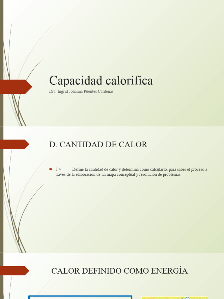 Capacidad Calorifica | PDF